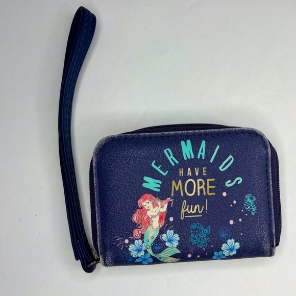 Disney | Bags | Disney Little Mermaid Wristlet Coin Purse Mermaids Have ...